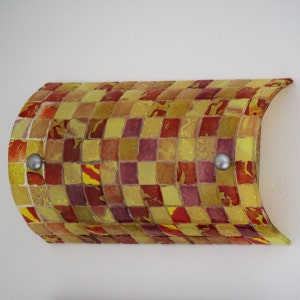 Fused Glass Wall Sconce. Mosaic Design Lighting. Lighting Sconce ...