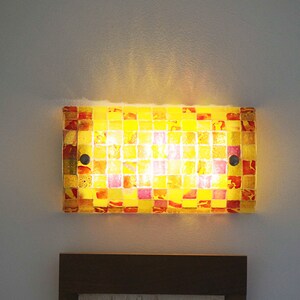 Fused Glass Wall Sconce. Mosaic Design Lighting. Lighting Sconce ...