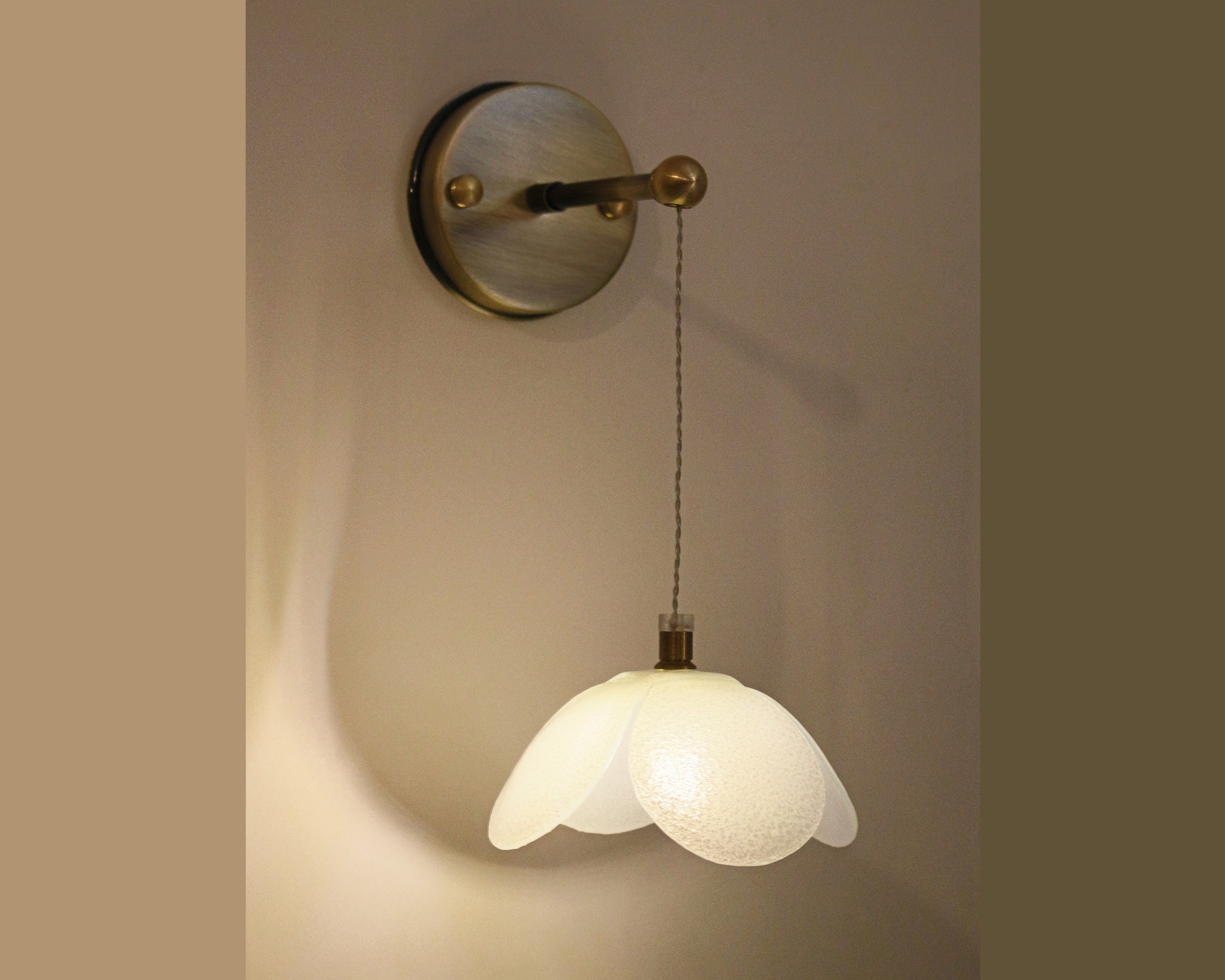 Flower wall light sconce. Wall lamp. | Etsy