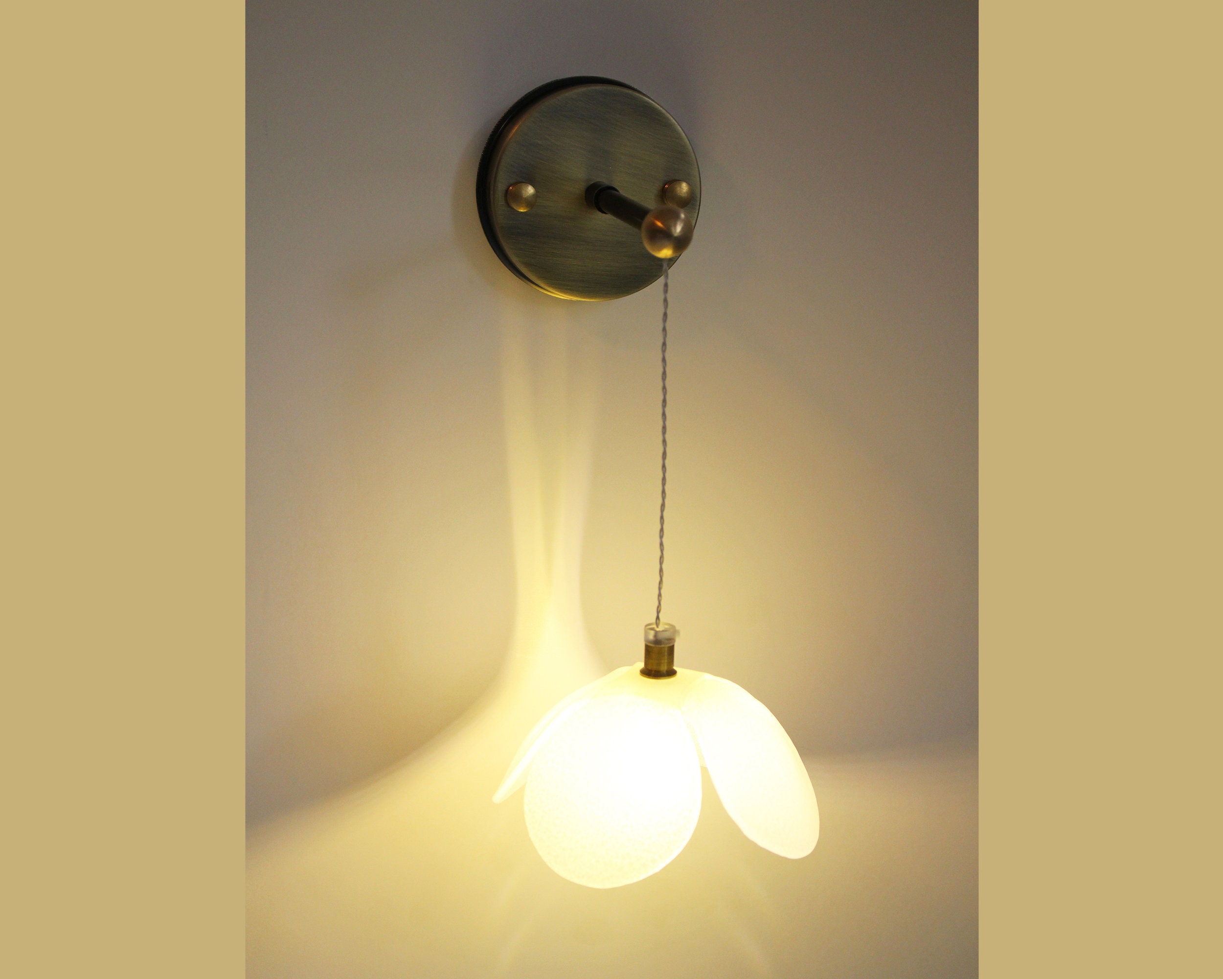 Flower wall light sconce. Wall lamp. | Etsy