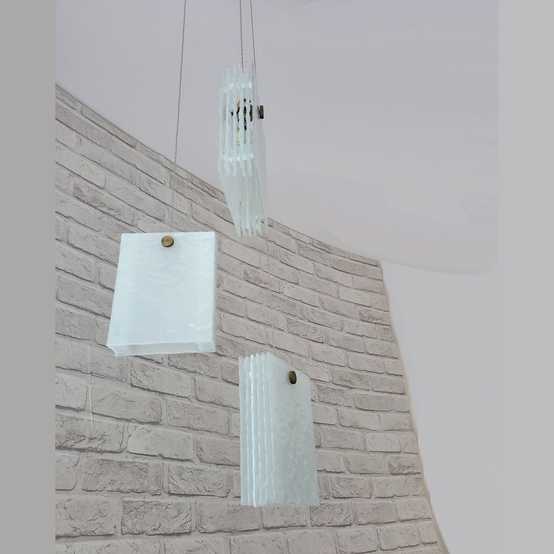 Harmonica Series- Fused Glass Pendant Lights. Chandelier Lighting ...