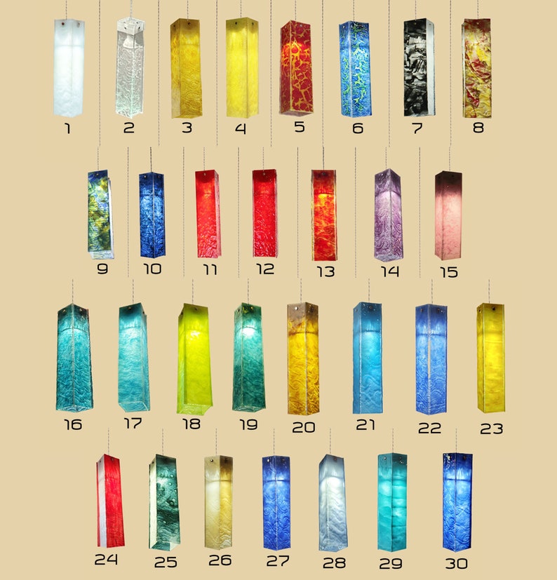 Fused Glass Pendant Lights in Blue-green-warm Yellow Colors. - Etsy