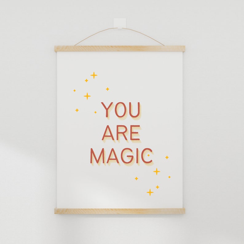 You Are Magic Poster, Kids Boho Print, Magical, Fairytale ...