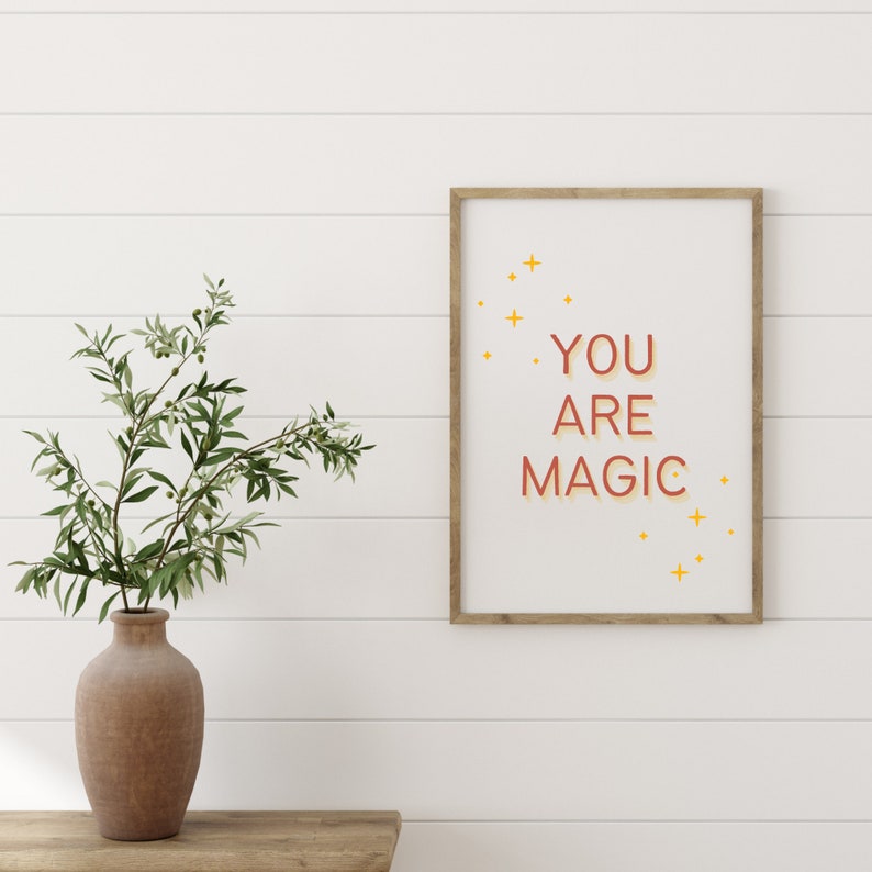 You Are Magic Poster, Kids Boho Print, Magical, Fairytale ...