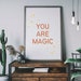 You Are Magic Poster, Kids Boho Print, Magical, Fairytale ...