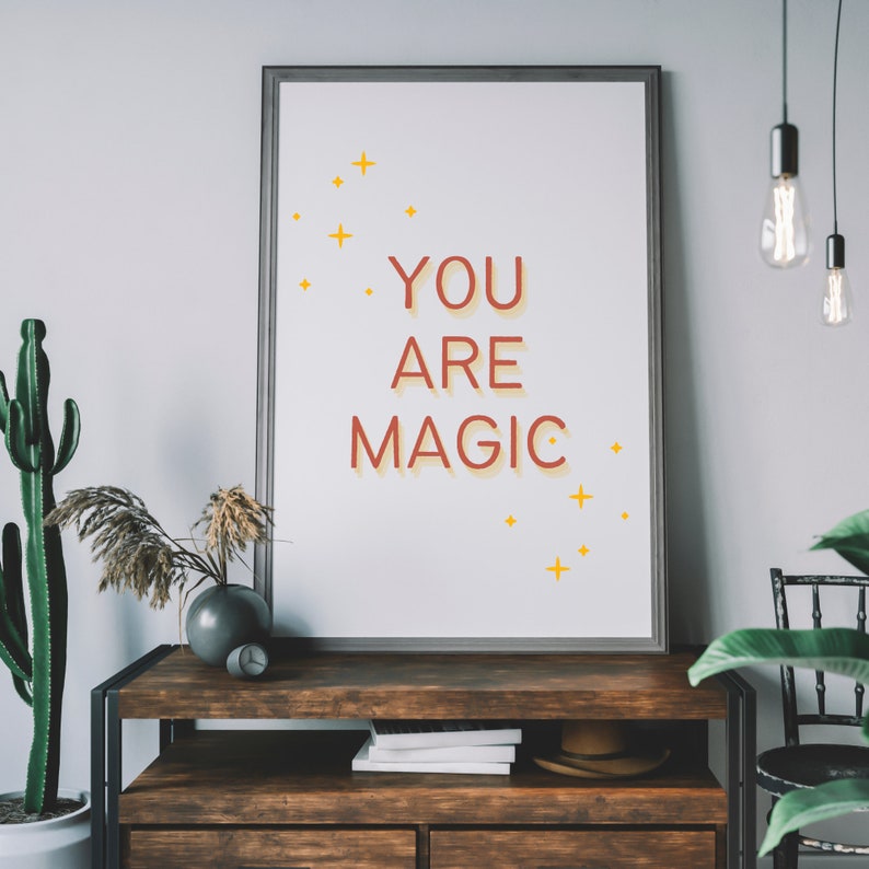 You Are Magic Poster, Kids Boho Print, Magical, Fairytale ...