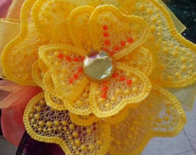 FSL Flower Free Standing Lace Flower Embroidery Design in | Etsy