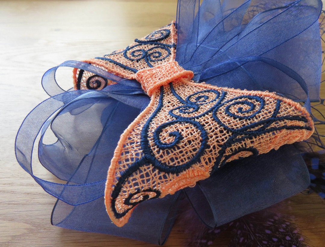 Free Standing Lace Bow Embroidery Design, in the Hoop Bow, Large ...