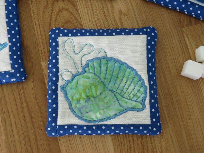 In the Hoop Coasters Pack 4 Designs ITH Summer Project | Etsy