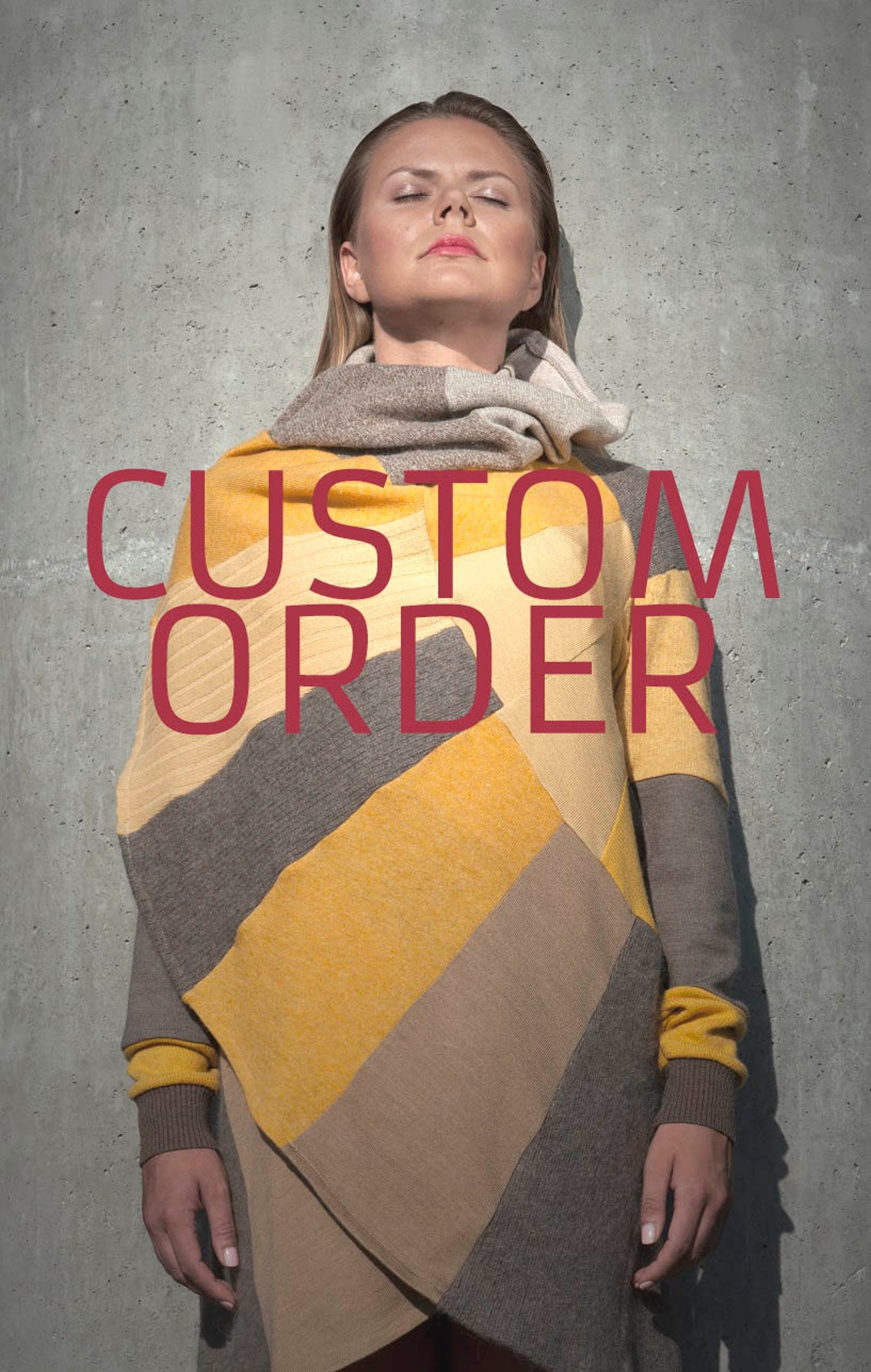 Custom Order Coat Made to Order Coat Luxury Cashmere Coat Unique Cape ...