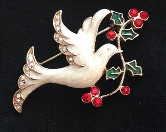 Dove brooch | Etsy