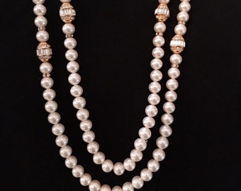 Dior pearl necklace | Etsy