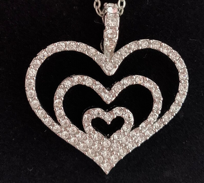 Nolan Miller Glamour Collection Heart Necklace - Etsy