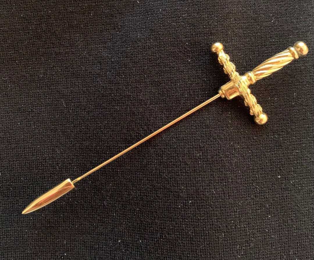 Crown Trifari Sword Stick Pin - Etsy