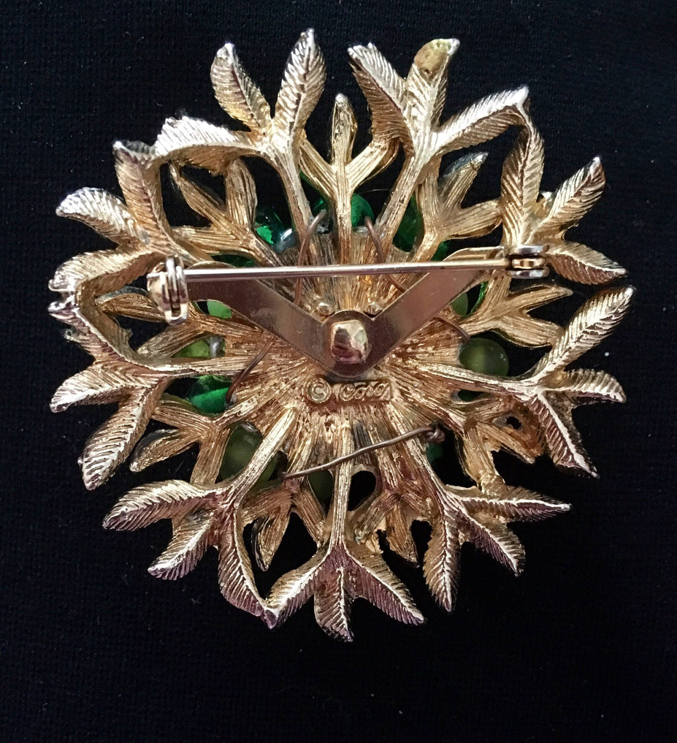 Coro Rhinestone Beaded Brooch / Pin - Etsy