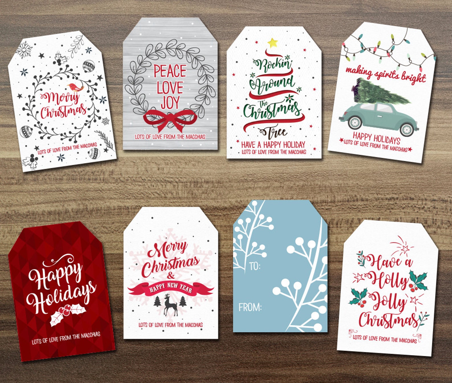 Christmas Tags / DIY Christmas Tag / Printable Christmas Tag - Etsy Canada