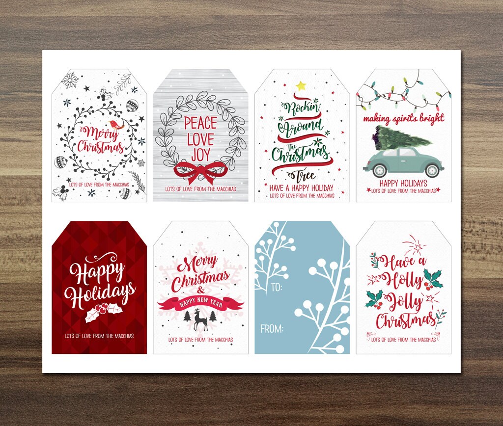 Christmas Tags / DIY Christmas Tag / Printable Christmas Tag - Etsy Canada