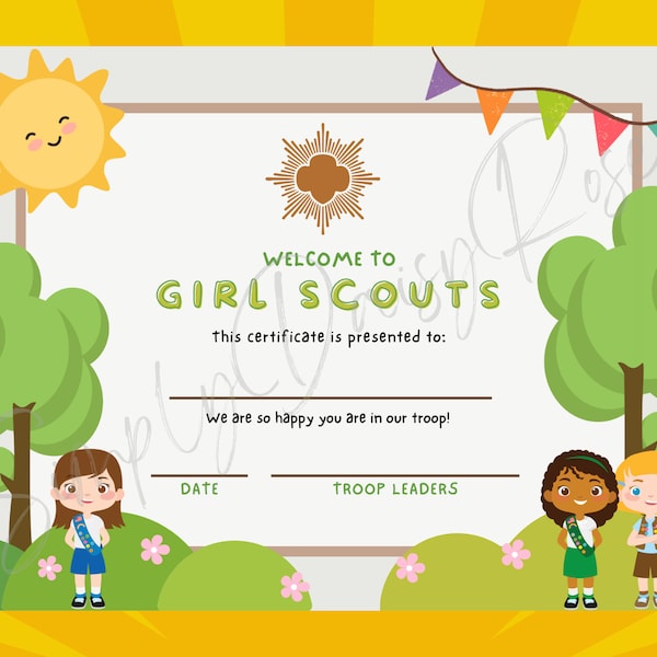 Welcome to Girl Scouts - Etsy