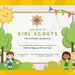 Welcome to Girl Scouts Certificate, PDF Template *INSTANT DOWNLOAD* - Etsy