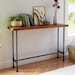 Industrial Pipe and Wood Console Table | Industrial Chic Tv Stand ...