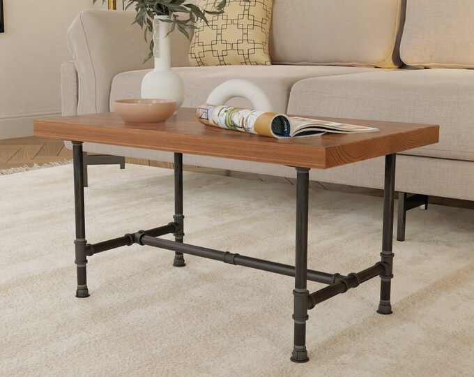Table, Wood Table, Entry Way Table, Tall Industrial Pipe Table, Sofa ...