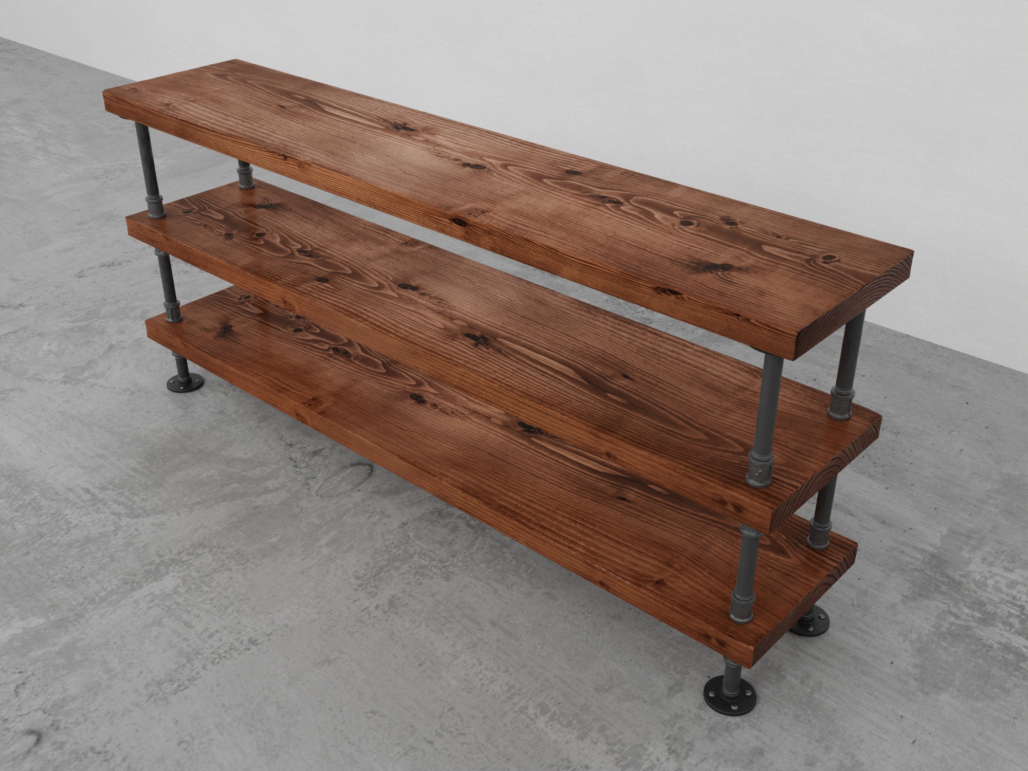 Industrial Pipe and Wood Console Table Industrial Chic Tv - Etsy Canada
