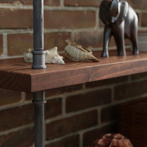 Steel and Wood Bookcase || Modern Pipe and Wood Bookshelf || Rustic ...