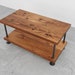 Industrial Pipe and Wood Coffee Table Rustic Coffee Table - Etsy