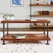 Industrial Pipe and Wood Coffee Table Rustic Coffee Table - Etsy