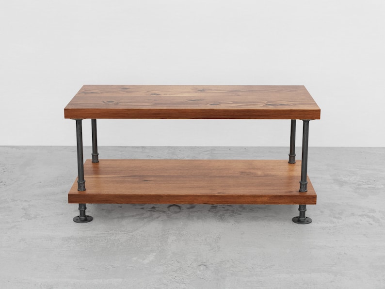 Industrial Pipe and Wood Coffee Table || Rustic Coffee Table ...