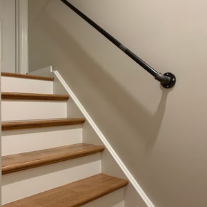 Industrial Pipe Railing || Rustic Industrial Handrail || Metal Stair ...