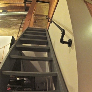 Industrial Pipe Railing Rustic Industrial Handrail Metal | Etsy