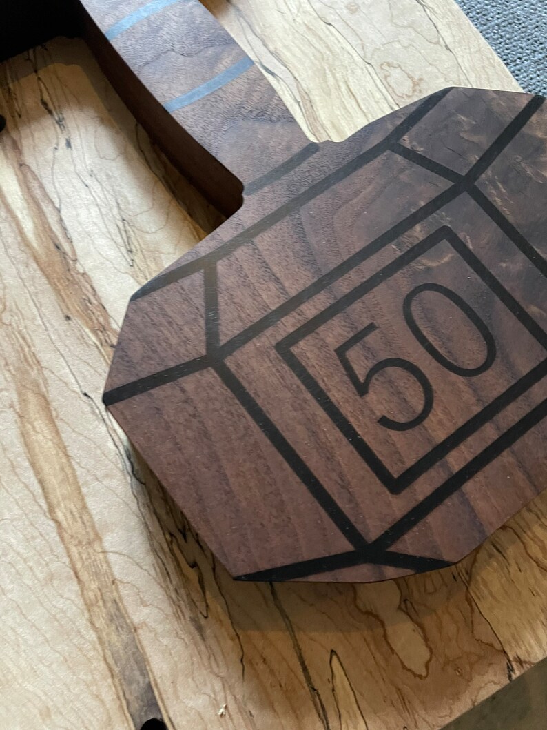 Dumbbell Charcuterie Board || Solid Walnut Cheese Board || Walnut Tray ...