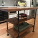 Industrial Pipe and Wood Kitchen Island Steel and Wood - Etsy