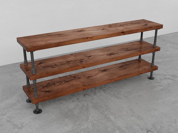 Industrial Pipe and Wood Console Table Industrial Chic Tv - Etsy