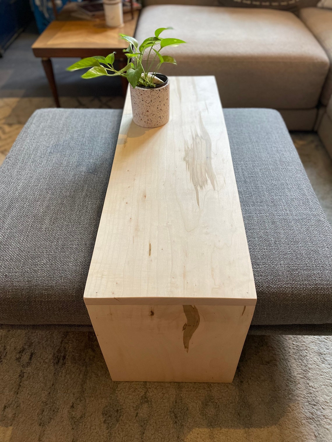 Ottoman Sled Ottoman Coffee Table Tray FREE SHIPPING - Etsy Canada