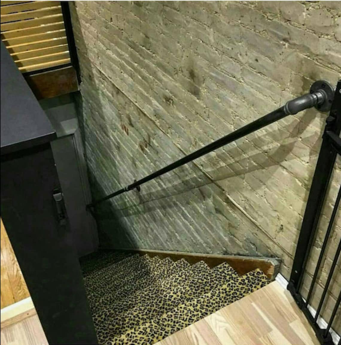 Industrial Pipe Railing || Rustic Industrial Handrail || Metal Stair ...