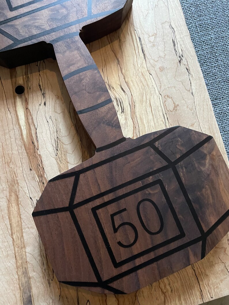 Dumbbell Charcuterie Board || Solid Walnut Cheese Board || Walnut Tray ...
