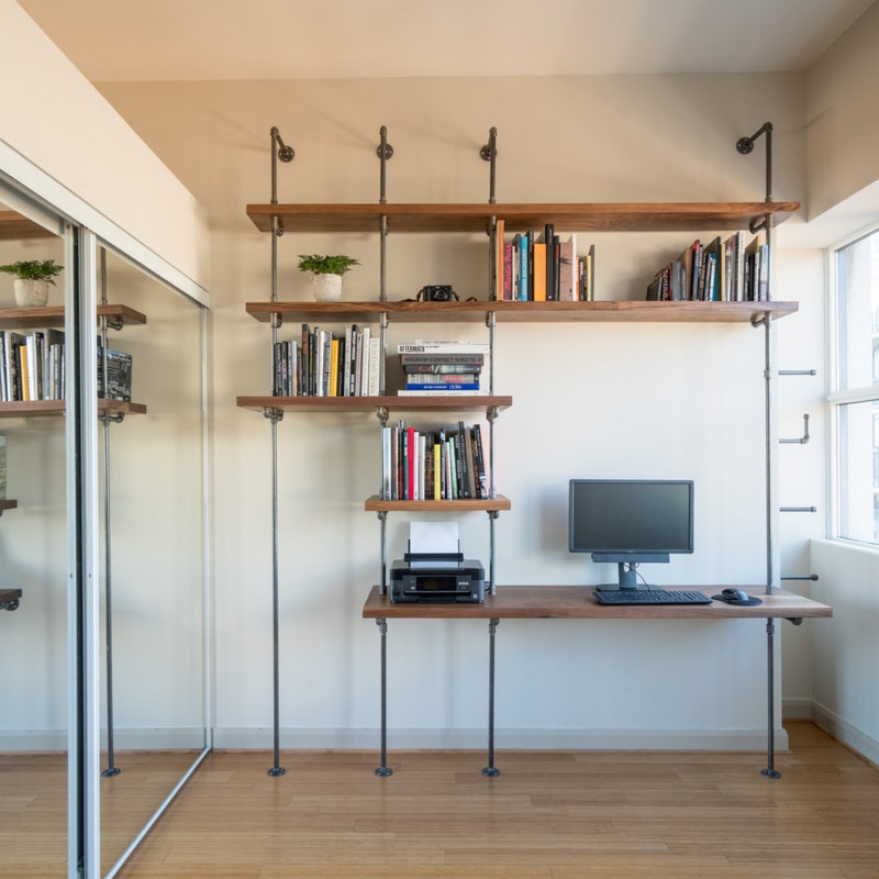 Shelving Unit With Desk - Etsy