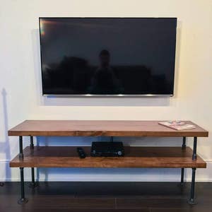 Industrial Pipe and wood TV stand Media console | Etsy