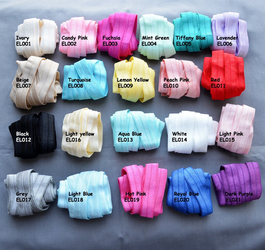 10 Yards 5/8” Fold Over Elastic for Making Cotton Masks Face Covering ...