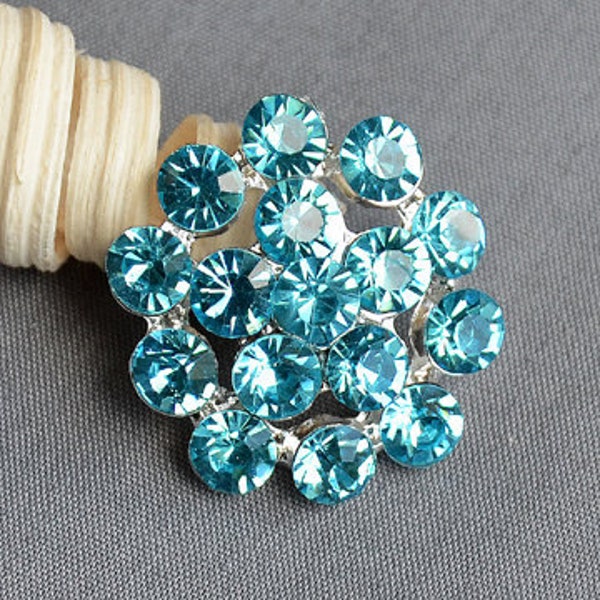 Rhinestone Button - Etsy