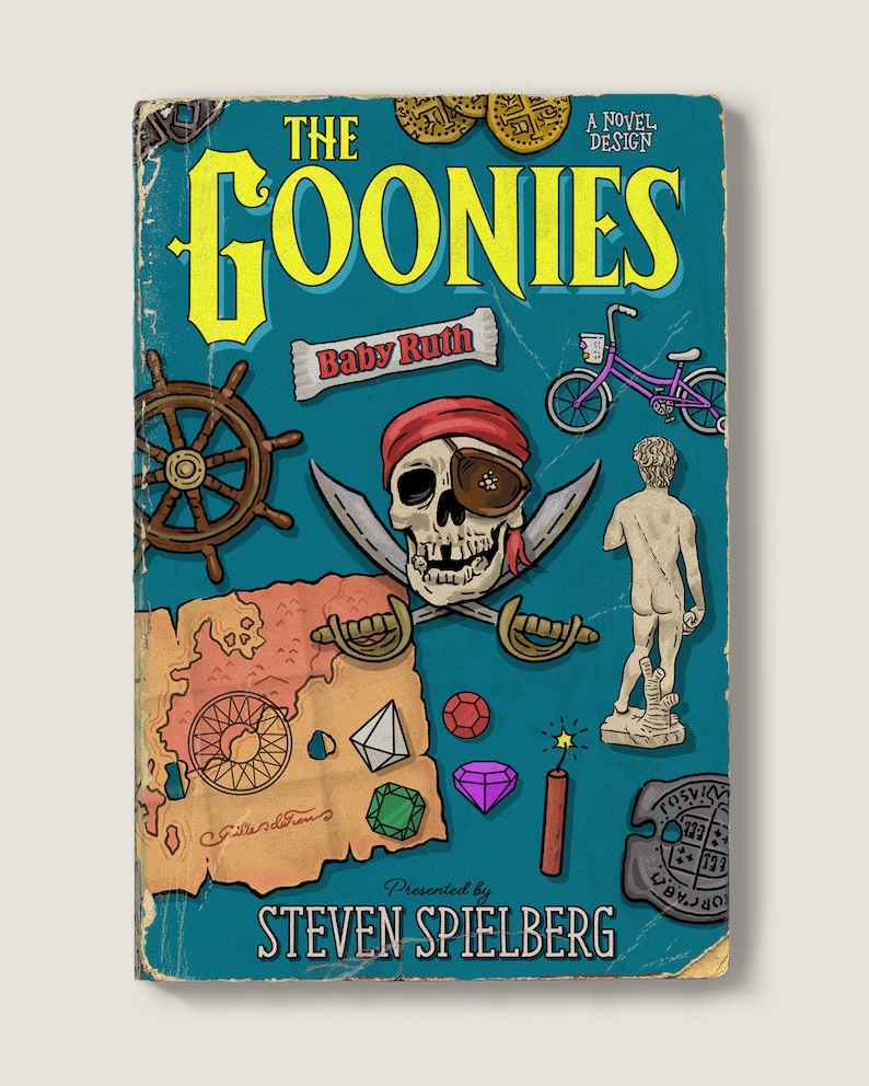Goonies Art Print, Movies as Vintage Books - Etsy