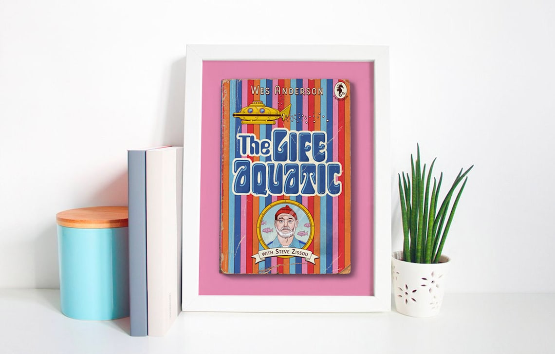The Life Aquatic Book Cover Print - Etsy