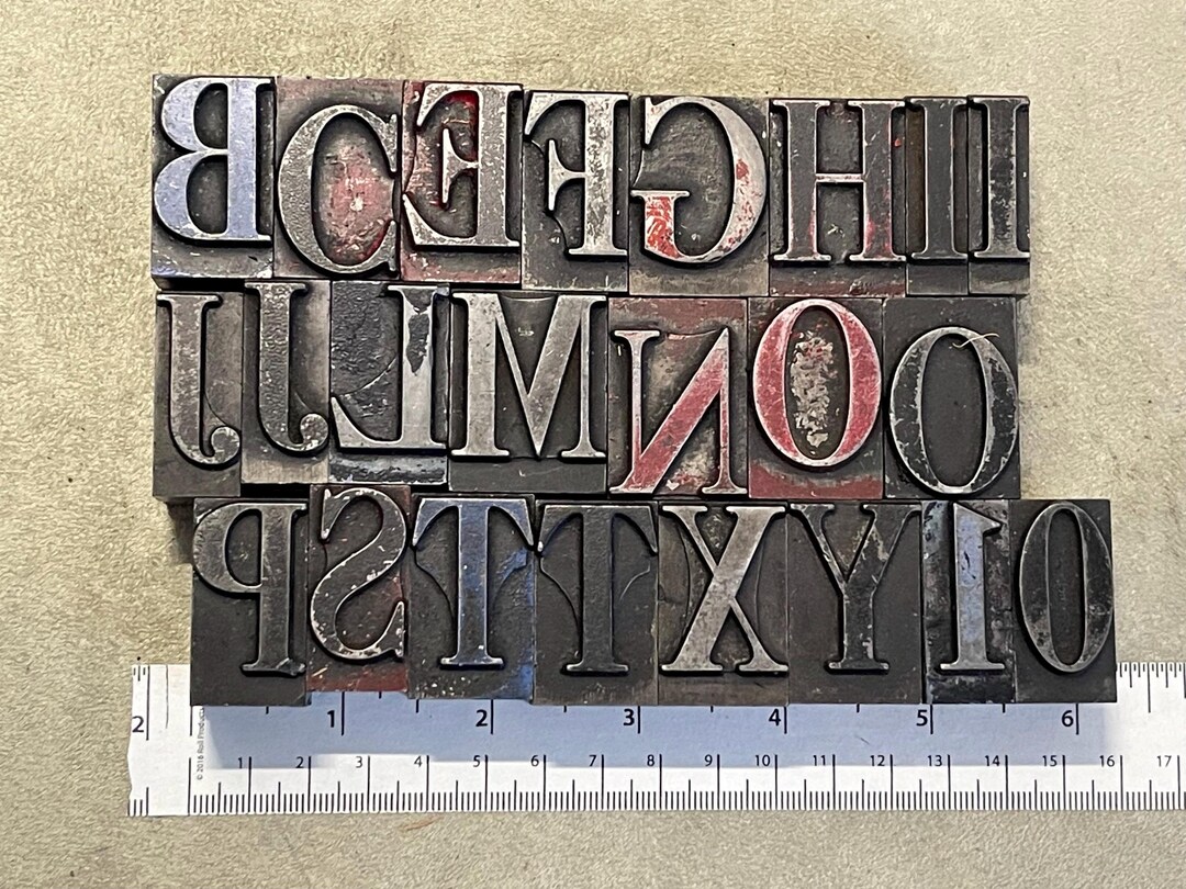 Vintage Letterpress Alphabet . . Vintage Tools Supples Printmaking ...