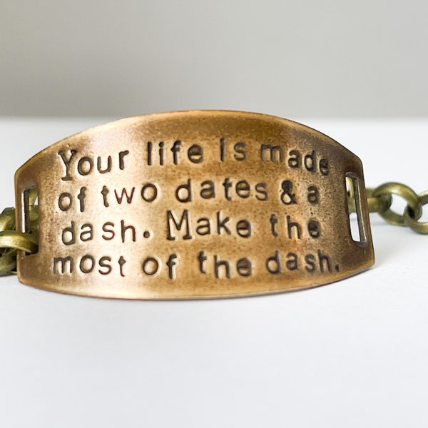 Jewelry Life is Two Dots and a Dash Make the Most of the Dash - Etsy