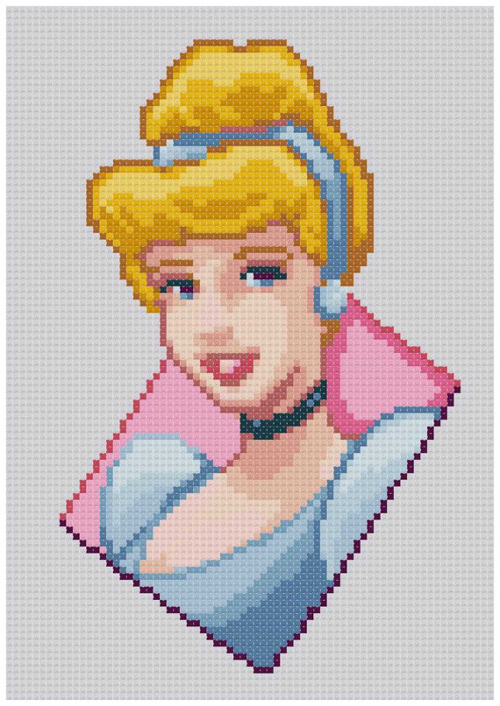 PDF Cross Stitch Pattern 0282.cinderella INSTANT DOWNLOAD - Etsy Israel