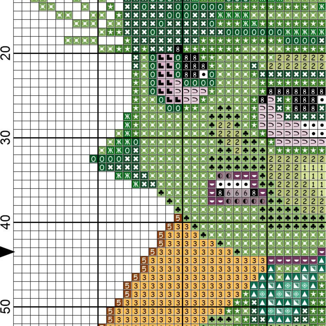 PDF Cross Stitch pattern 0036.Disgust Inside Out - Etsy France