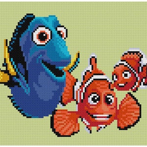 PDF Cross Stitch Pattern - Finding Nemo - INSTANT DOWNLOAD - Etsy