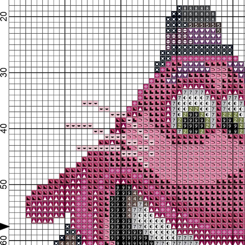 PDF Cross Stitch pattern 0033.Bing Bong Inside Out - Etsy España